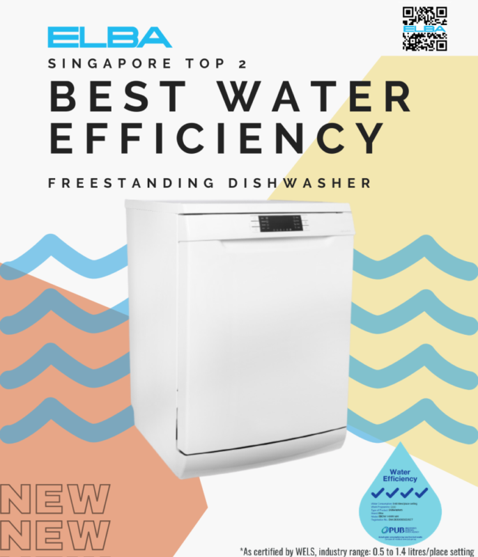 Dishwasher - EBDW 1481M WH | ELBA - SINGAPORE