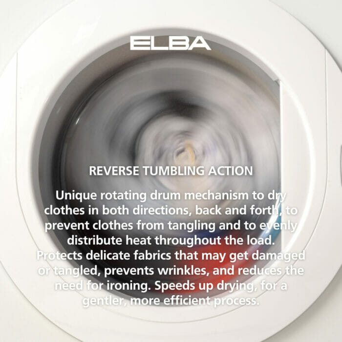 8kg Heat Pump Dryer – EBD 882H VT | ELBA - SINGAPORE